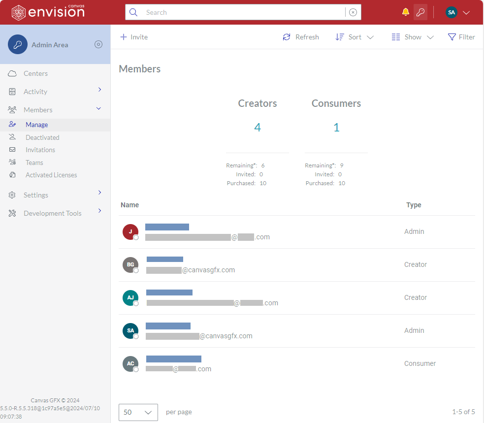 Managing Active Members | Canvas Envision Knowledge Base